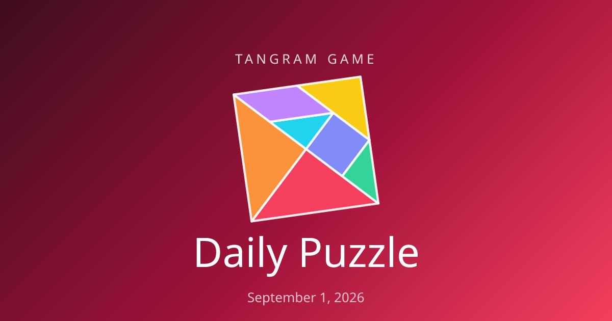 Daily Tangram — September 1, 2026